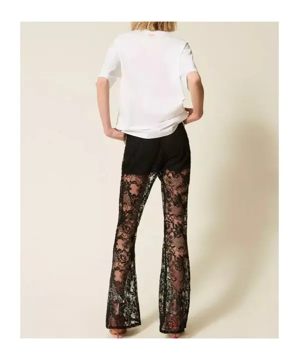 TWINSET Lace Flare Trousers