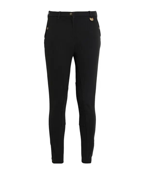 Burberry Elastic Skinny Pants With Twill Design And Pockets