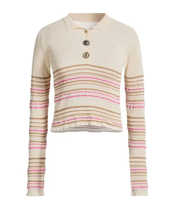 Jacquemus Striped Buttoned Neckline Knit