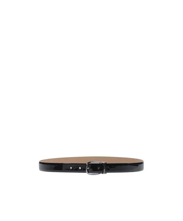 Dolce & Gabbana Glossy Belt - Black