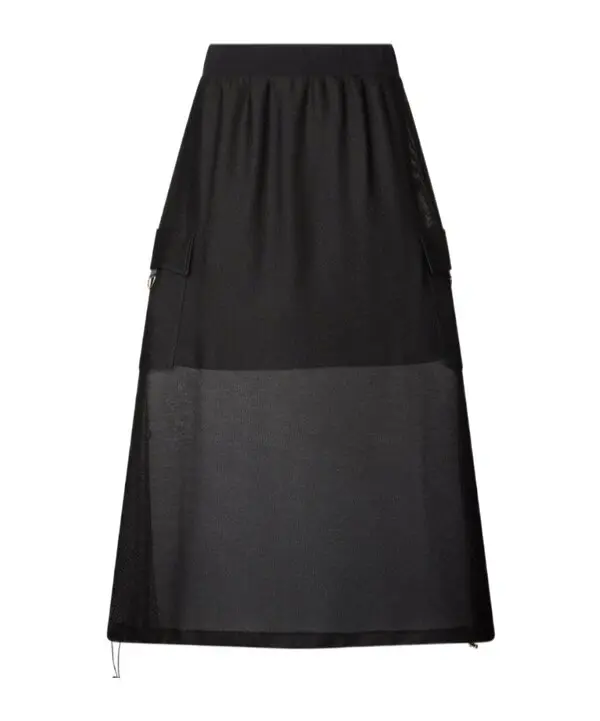 Liu Jo Maxi Mesh Skirt - Black