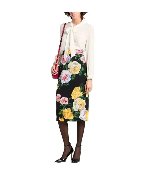 Dolce & Gabbana Floral Pencil Skirt