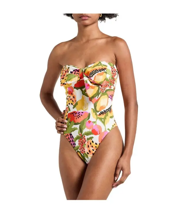Farm Rio Bandeau One-piece Swimsuit
