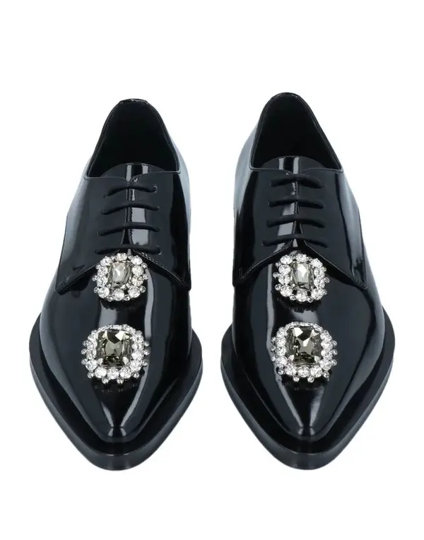 Dolce & Gabbana Solid Color Laced Shoes