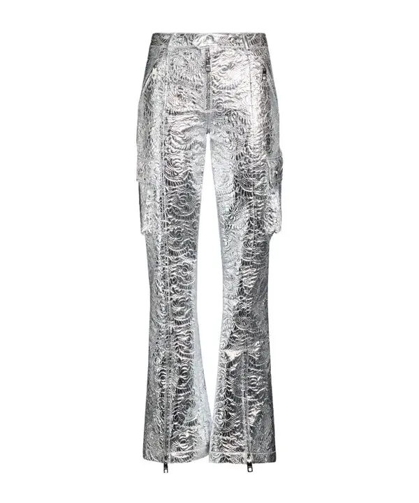 Dolce & Gabbana Metallic Flared Pants