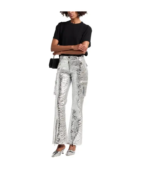 Dolce & Gabbana Metallic Flared Pants