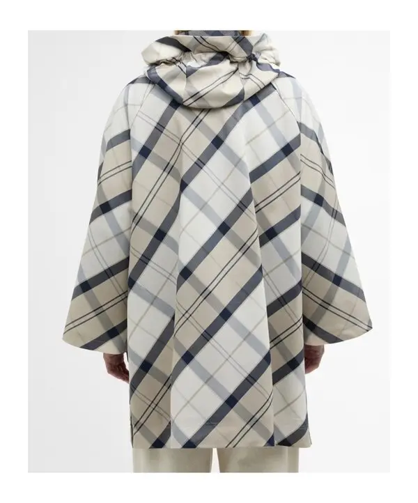 Barbour Plaid Cape With Hood