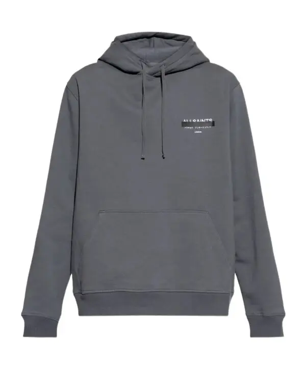 ALLSAINTS Redact Long-sleeve Hoodie - Gray