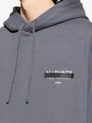 ALLSAINTS Redact Long-sleeve Hoodie - Gray