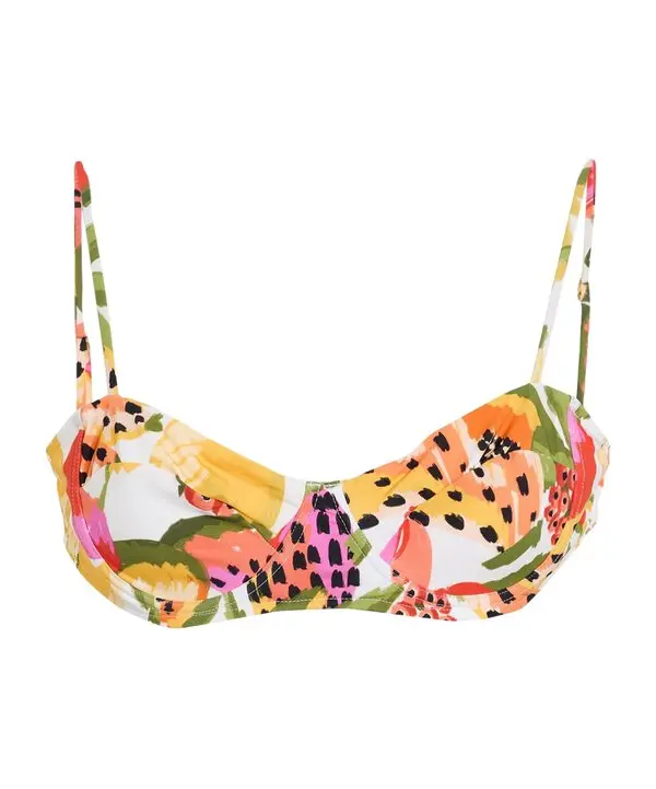 Farm Rio Balconette Bikini Top - White