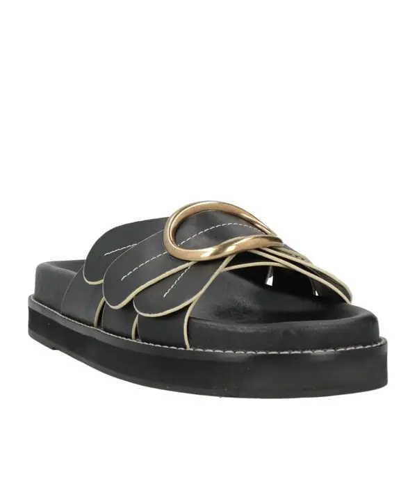 Farm Rio Leather Embellished Platform Sandals