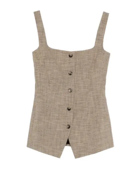 Nanushka Square Neck Tailored Vest