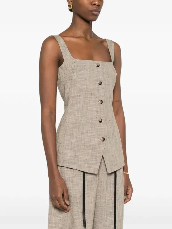 Nanushka Square Neck Tailored Vest