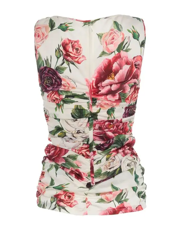 Dolce & Gabbana Sleeveless Floral Print Top
