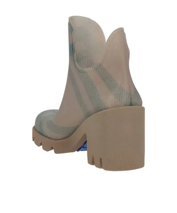 Burberry Color-blocked Ankle Boots - Light Brown
