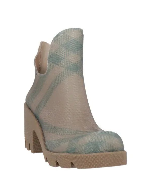 Burberry Color-blocked Ankle Boots - Light Brown