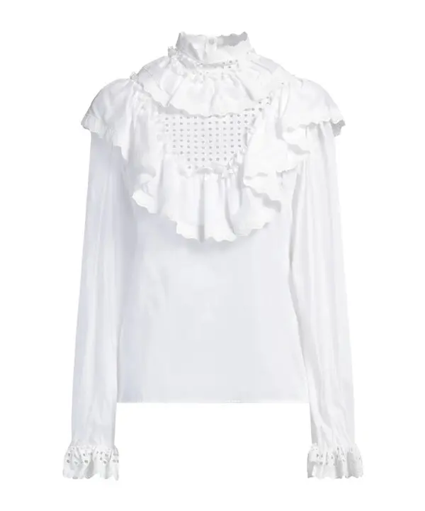 Dolce & Gabbana Solid-colored Pleated Long-sleeve Top