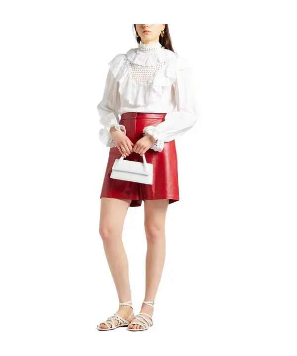Dolce & Gabbana Solid-colored Pleated Long-sleeve Top