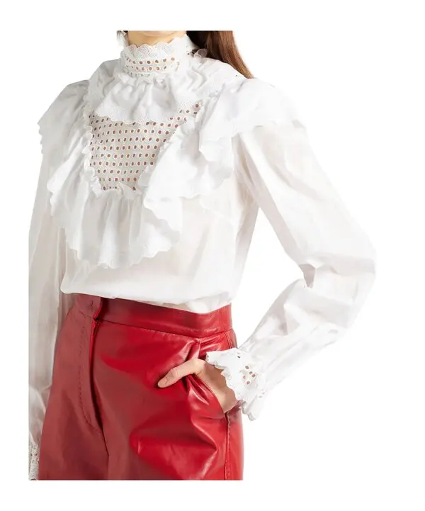 Dolce & Gabbana Solid-colored Pleated Long-sleeve Top