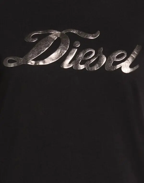 DIESEL® Solid Color Printed Short-sleeve T-shirt