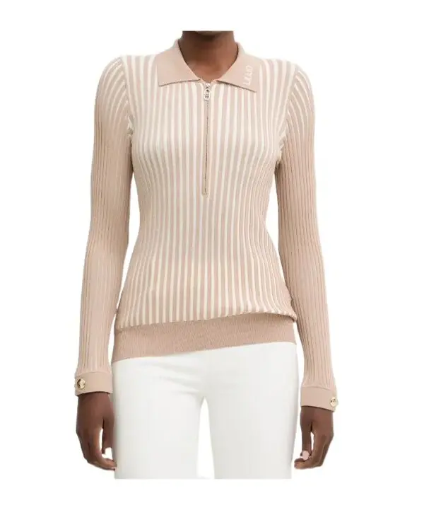 Liu Jo Striped Polo Top