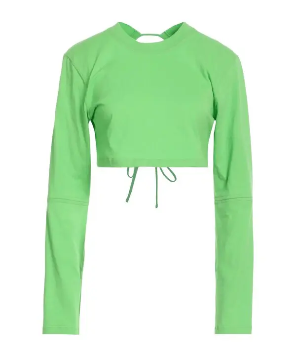 Jacquemus Solid Color Crop Tops