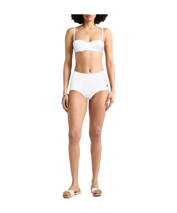 Dolce & Gabbana Strapless Underwire Bikini With High Waisted Bottoms