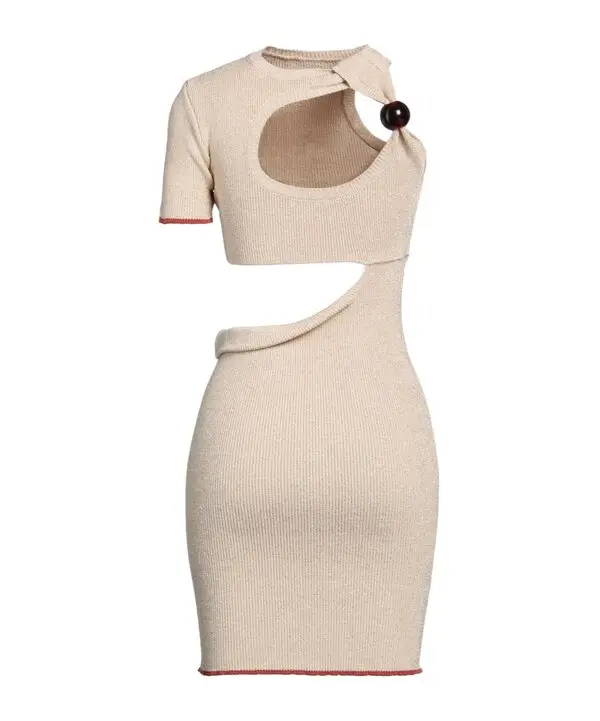Jacquemus Two-tone Knitted Bodycon Dress