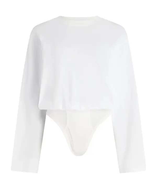 JEAN PAUL GAULTIER Long Sleeved Bodysuit - White