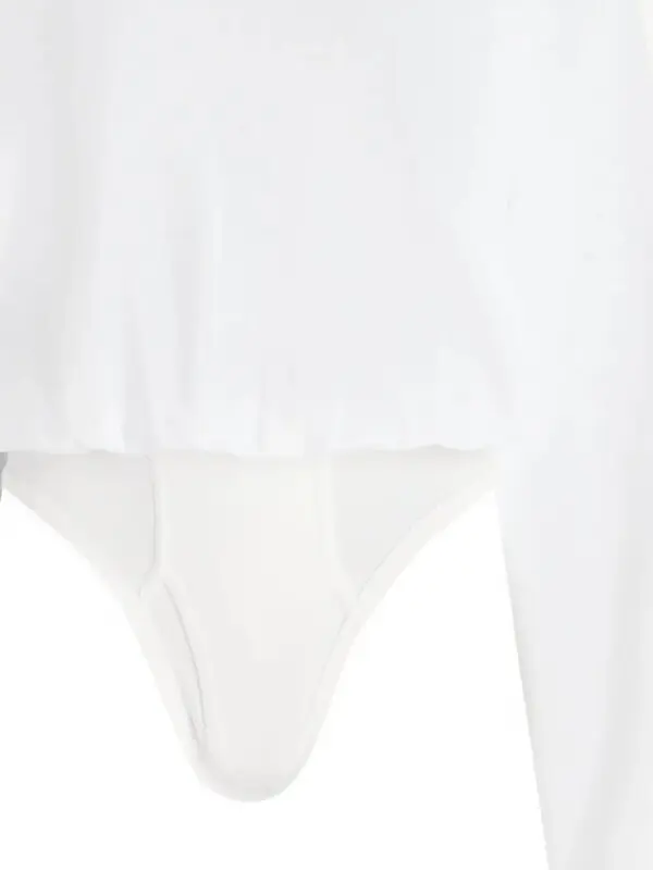 JEAN PAUL GAULTIER Long Sleeved Bodysuit - White