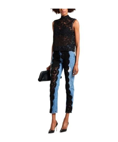 Dolce & Gabbana Embellished Denim Trousers