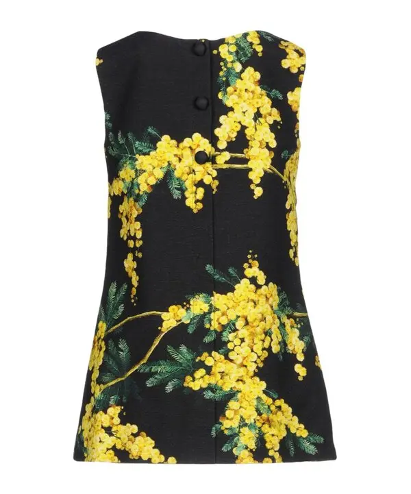 Dolce & Gabbana Sleeveless Floral Embellished Top