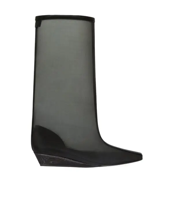 COURREGES Melting Mesh Wedge Boots
