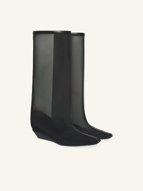 COURREGES Melting Mesh Wedge Boots