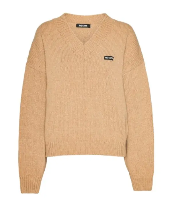 ROTATE BY BIRGER CHRISTENSEN V-neck Wool Sweater
