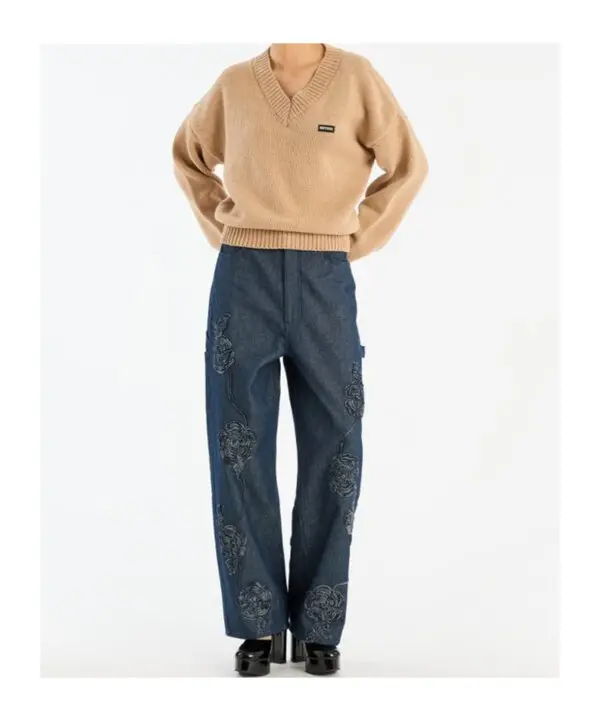 ROTATE BY BIRGER CHRISTENSEN V-neck Wool Sweater
