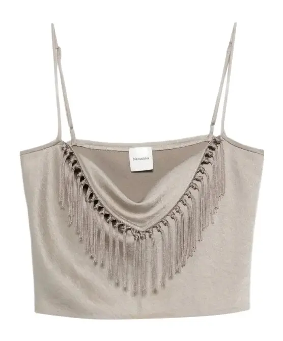 Nanushka Fringe-detail Sleeveless Top