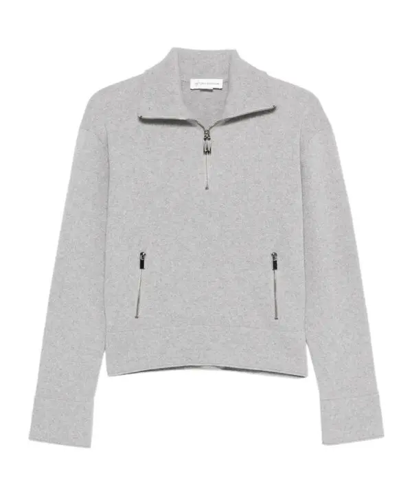 Victoria Beckham Zip Neck Sweatshirt