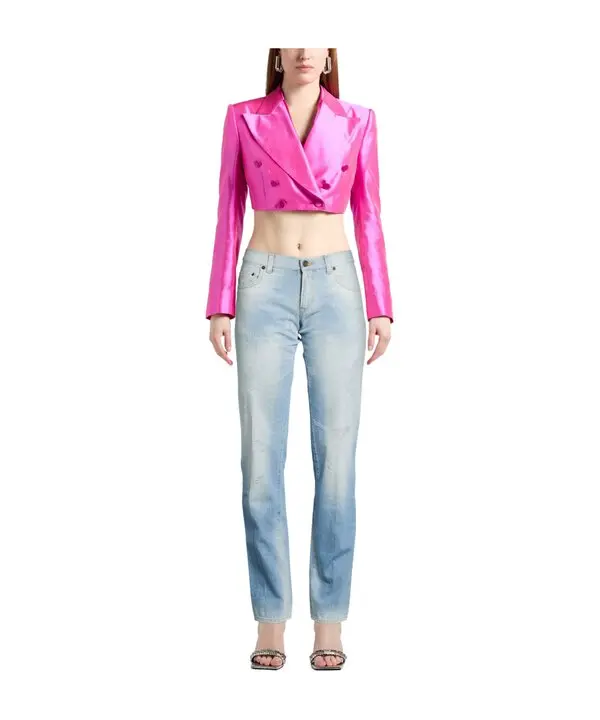 Dolce & Gabbana Light Wash Straight Leg Jeans