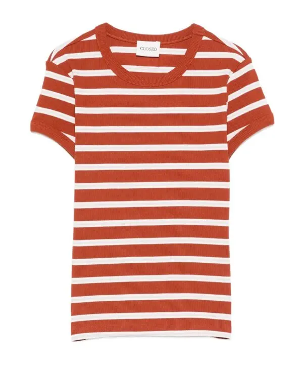 Closed Striped Rib-knit T-shirt