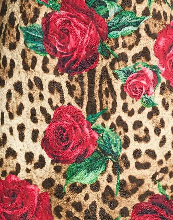 Dolce & Gabbana Leopard Print Umbrella Skirt