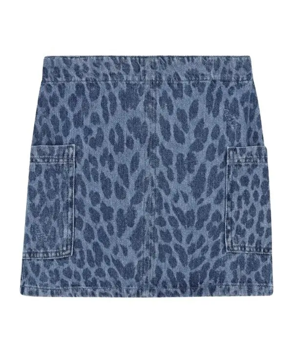 Zadig&Voltaire Leopard-print Denim Skirt