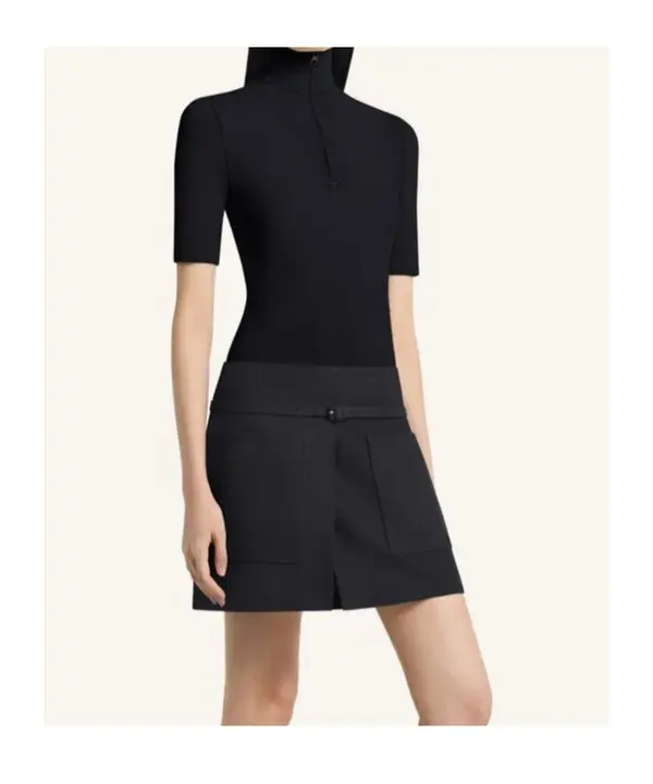 COURREGES Half-zip Short-sleeve Top With Ac Logo