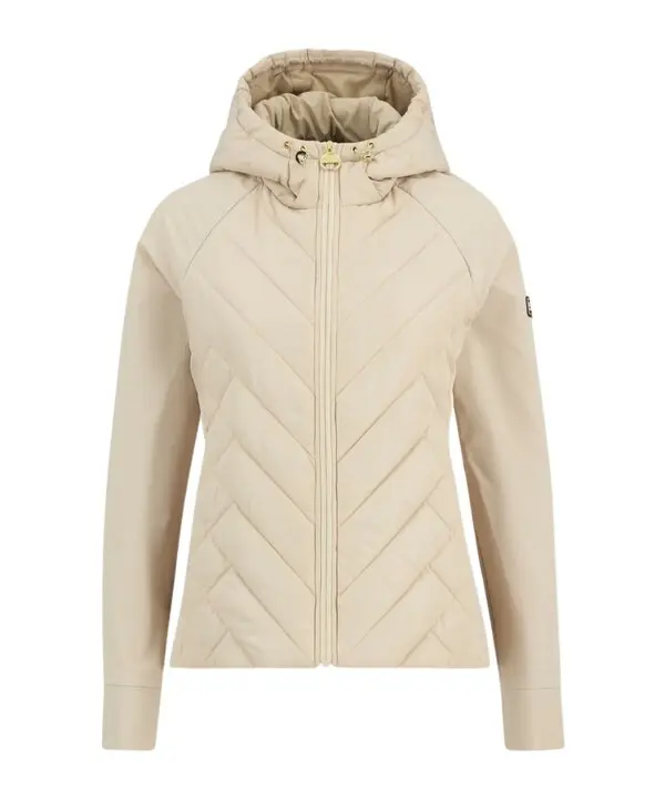 Barbour Quilted Jacket With Hood And Zip Closure