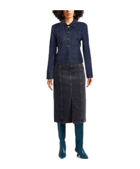 Jacquemus Dark Wash Denim Trucker Jacket