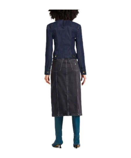 Jacquemus Dark Wash Denim Trucker Jacket