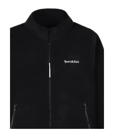 SPORTY  RICH Sporty & Rich Zip-up Fleece Jacket
