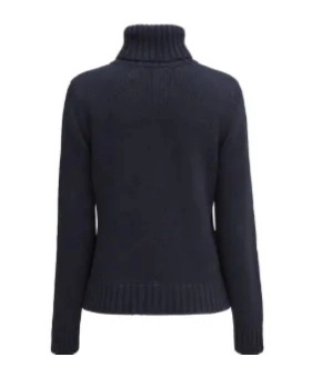 SPORTY  RICH Sporty & Rich Knitted Turtle-neck Sweater With Embroidered Detailing