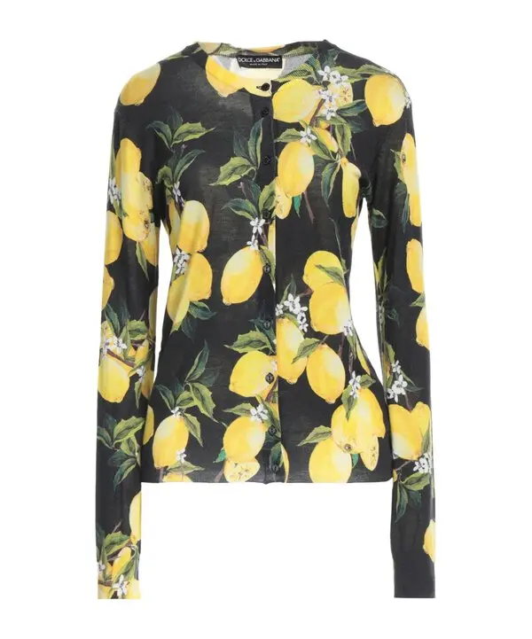 Dolce & Gabbana Printed Long Sleeve Knitted Sweater