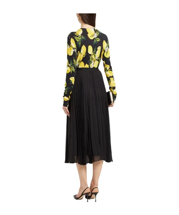 Dolce & Gabbana Printed Long Sleeve Knitted Sweater